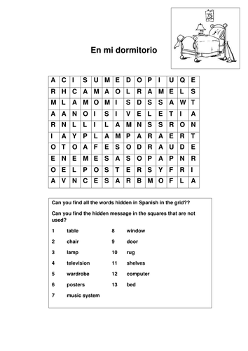 KS3 Spanish - In my bedroom | Teaching Resources