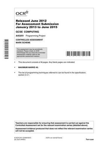 GCSE Computing Lesson 25 | Teaching Resources