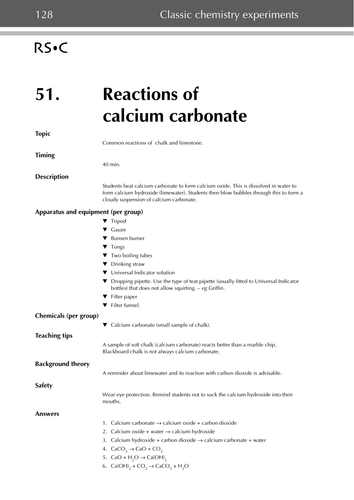 The Limestone Cycle | Teaching Resources
