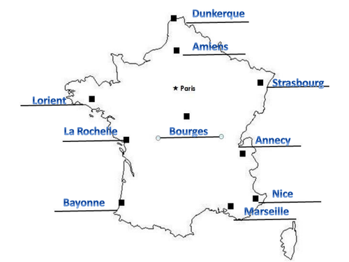 French Map Activity - Où habites-tu? | Teaching Resources