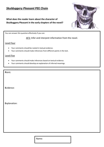 Skulduggery Pleasant: PEE Chains | Teaching Resources
