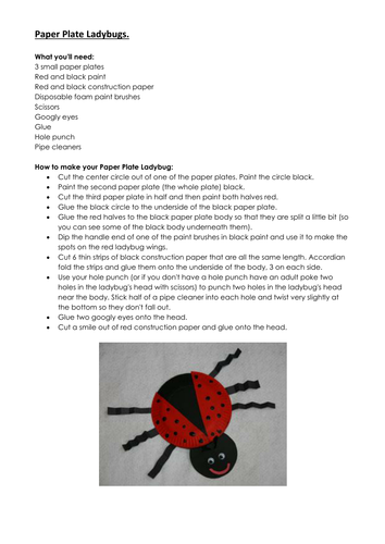 Mini Beasts - Ladybugs | Teaching Resources