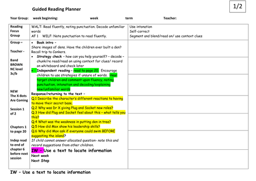 Project X THE X BOTS ARE COMING 3c to 3b | Teaching Resources