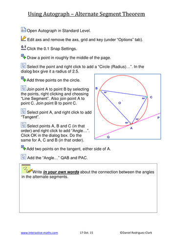 Discovering Circle Theorems | Teaching Resources Discovering Circle Theorems | Teaching Resources