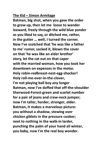 Y8 Poetry Scheme of Work | Teaching Resources