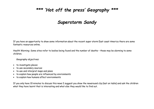 Hurricanes | Teaching Resources