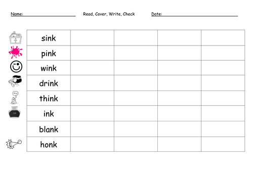 nk sound : Label and Cloze Sentences | Teaching Resources