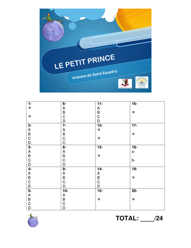 The Little Prince Antoine de Saint Exupéry | Teaching Resources