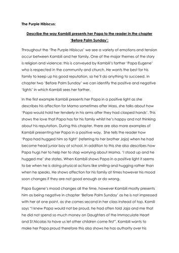 Purple Hibiscus - Chimamanda Ngozi Adichie | Teaching Resources