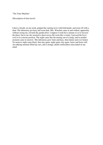 Year 7 Journey Through Time Sci-Fi literature SOW | Teaching Resources