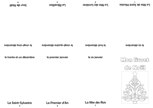 French Christmas Booklet | Teaching Resources