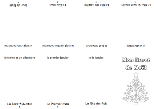 French Christmas Booklet | Teaching Resources
