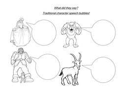 Traditional character speech bubbles | Teaching Resources