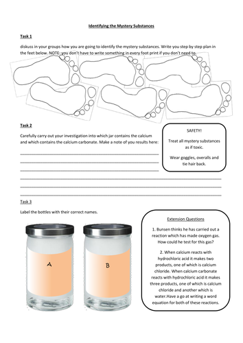 Beaker and Bunsen's Mystery substances (Gas Tests) | Teaching Resources