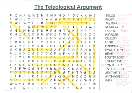 What is teleological argument? | Teaching Resources