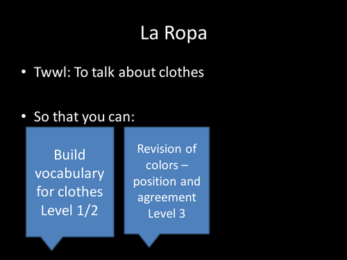 Mira 2 Module 5 Unit 1 - La Ropa | Teaching Resources