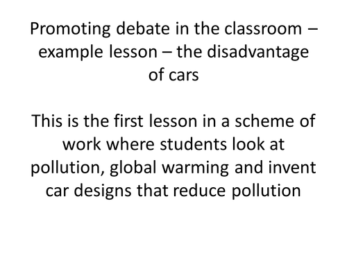 Debating strategies for the classroom | Teaching Resources