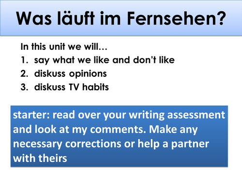 Edexcel German GCSE Module 1 units 1-4 | Teaching Resources