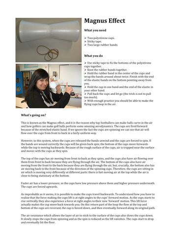 Magnus Effect | Teaching Resources