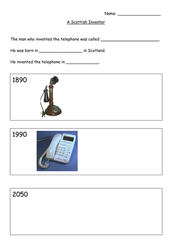Alexander Graham Bell Phone Scotland | Teaching Resources