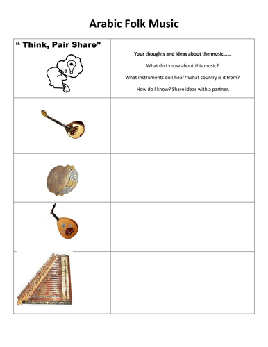 Folk Music (British and Arabic) | Teaching Resources