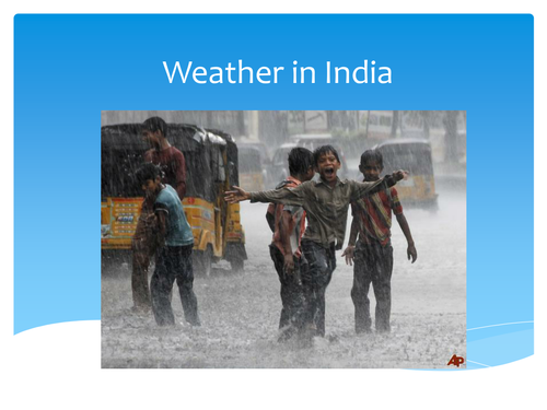 Weather in India ppt and worksheet - monsoons | Teaching Resources