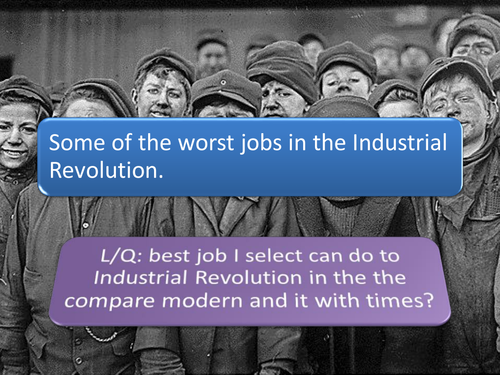 INDUSTRIAL REVOLUTION WORST JOBS | Teaching Resources INDUSTRIAL REVOLUTION WORST JOBS | Teaching Resources