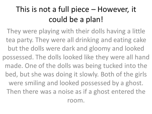 Creative Writing - Scene From A Film Lessons (7) | Teaching Resources