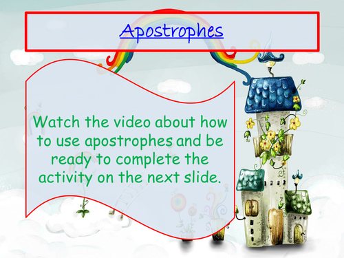 Apostrophe Use Starter | Teaching Resources