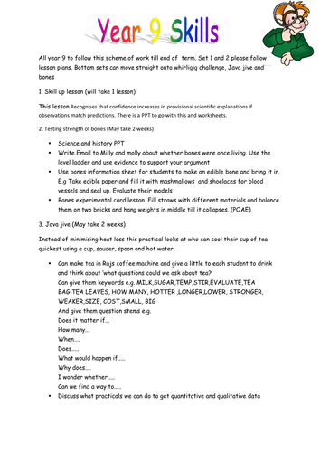 Year 9 skills | Teaching Resources