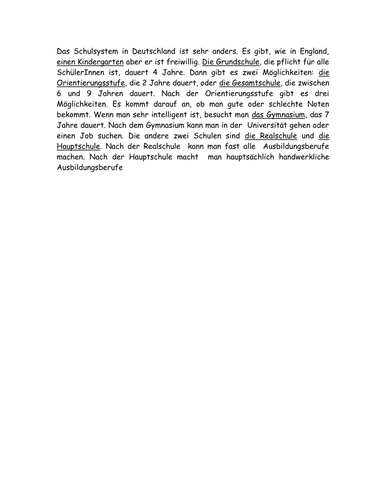 German School System Teaching Resources