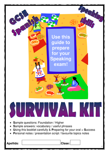 Speaking skills survival kit | Teaching Resources