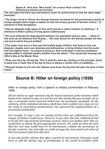 Hitler's Foreign Policy | Teaching Resources