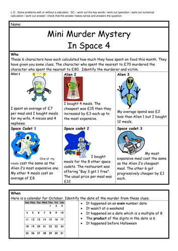 Murder Mysteries | Teaching Resources