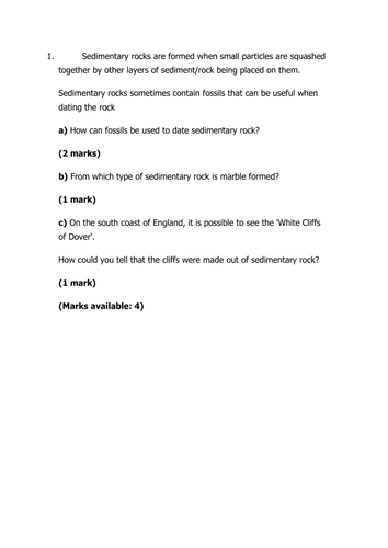 Sedimentary rocks | Teaching Resources