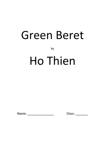 Green Beret by Ho Thien | Teaching Resources