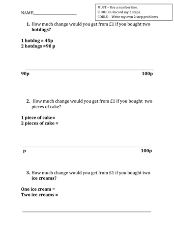 2-step-subtraction-change-using-a-number-line-teaching-resources
