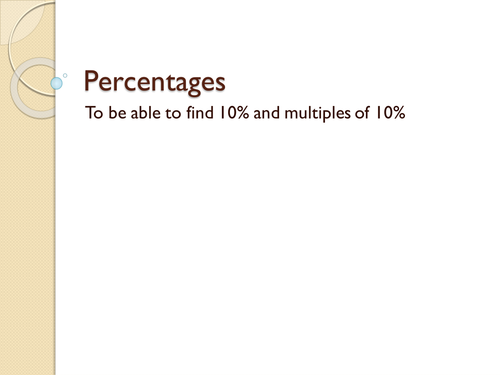 Simple Percentages | Teaching Resources