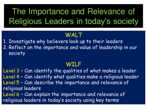 Importance & relevance of religious leaders-Rabbis | Teaching Resources