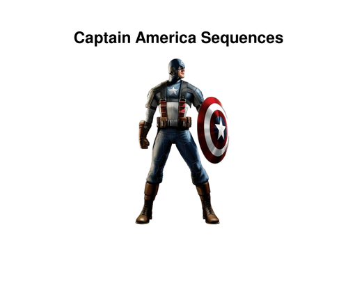 Captain America Sequences worksheet | Teaching Resources