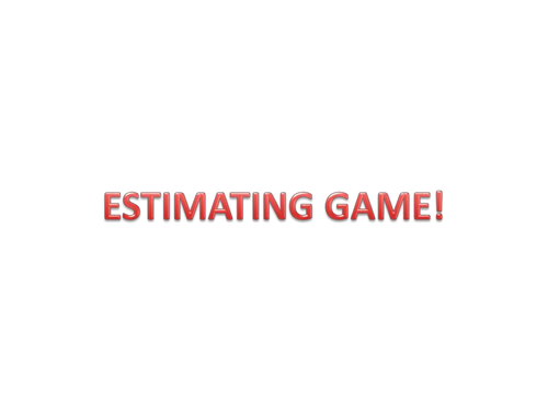 Estimating Game - Doubling | Teaching Resources