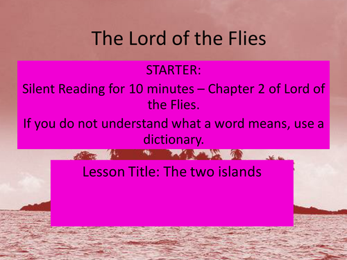 Lord of the Flies: Stage 1 - Reading (L-M) | Teaching Resources