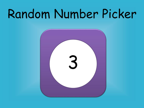 Random Number Pickers (up to 100) | Teaching Resources
